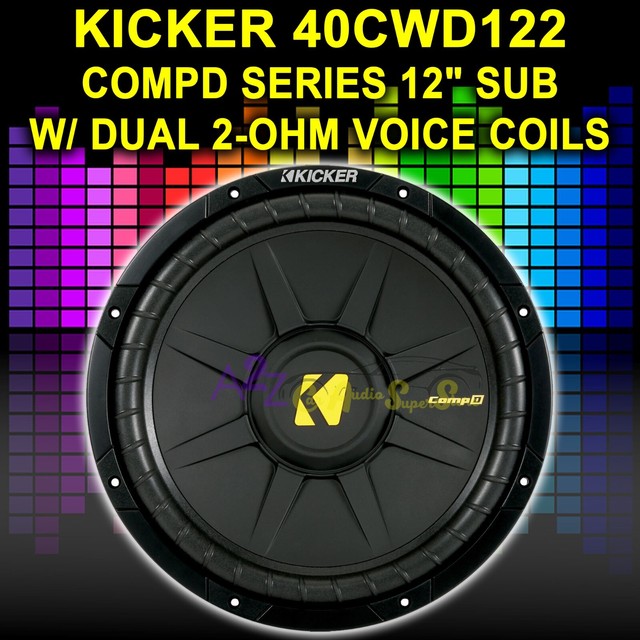 "Kicker 40CWD122 12\ CompD Car Subwoofer""" for sale online | eBay