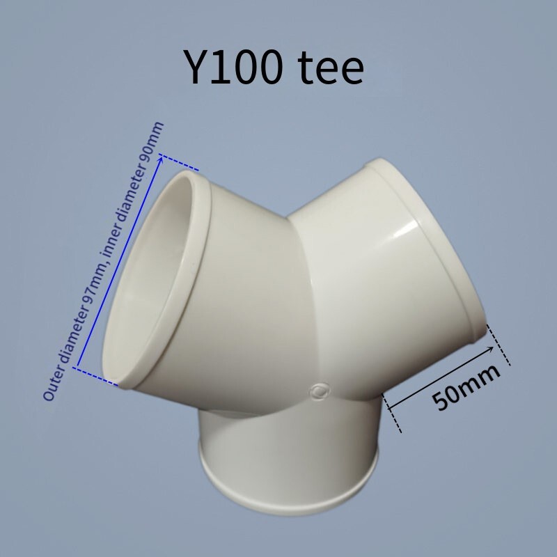 PVC Y Shape Ducting Splitter Connector for Extractor Fans Range Hood ...