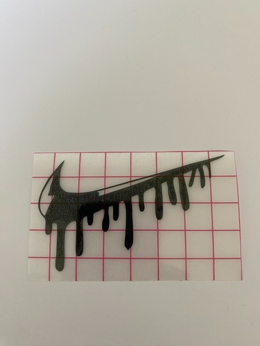 NIKE TICK DRIP BLACK VINYL DECAL CAR STICKER | eBay