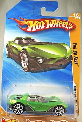 2010 Hot Wheels #16 New Models 16/44 YUR SO FAST Green Variation w ...