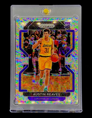 AUSTIN REAVES ROOKIE REFRACTOR RARE SILVER WAVE PRIZM RC Card Panini ...