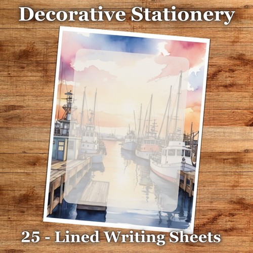Watercolor Designs - 25 Sheets Decorative Paper Letter Writing ...