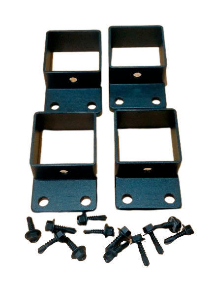 12 Pack White Fence Brackets 40x40mm Bracket 40x40 40mmx40mm fastener ...