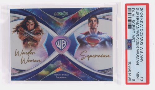 2024 KAKAWOW WB COSMOS SUPERMAN AND WONDER WOMAN SCRIPT ART /10 PSA 9 ...