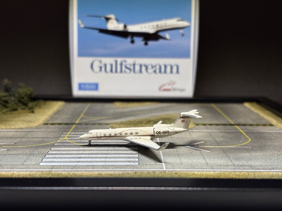 Gulfstream G550 OE-IGO 1:500 Custom wie Herpa Wings + Verpackung | eBay.de