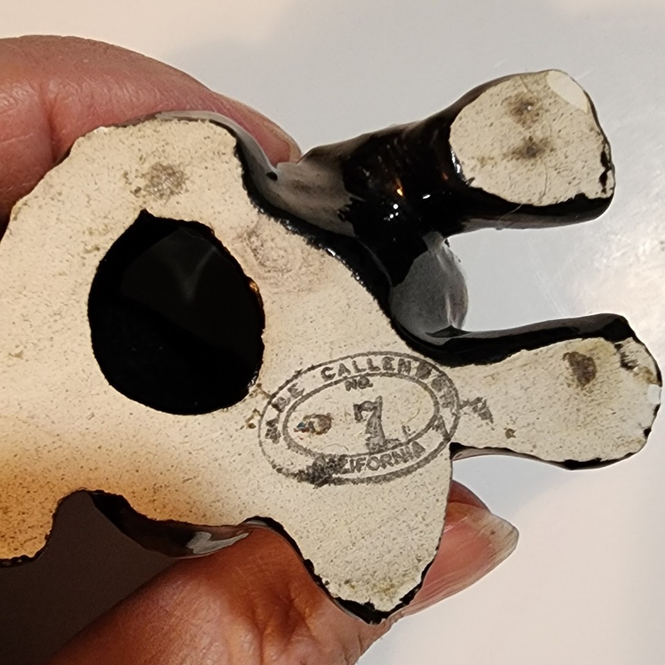 Vintage Jane Callender California Pottery Spaghetti Clay Dog Cocker ...