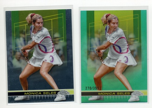 Monica Seles - 2 (Two) 2024 Topps Chrome Base & Aqua Refractor /399 ...