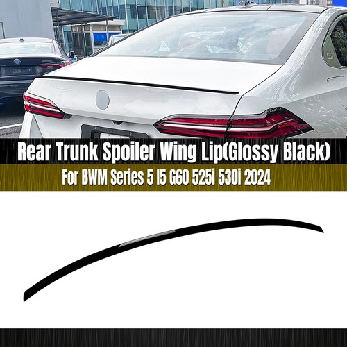 Rear Spoiler Lip Wing Fit For BMW 5 Series i5 G60 530i Gloss Black 2024 ...