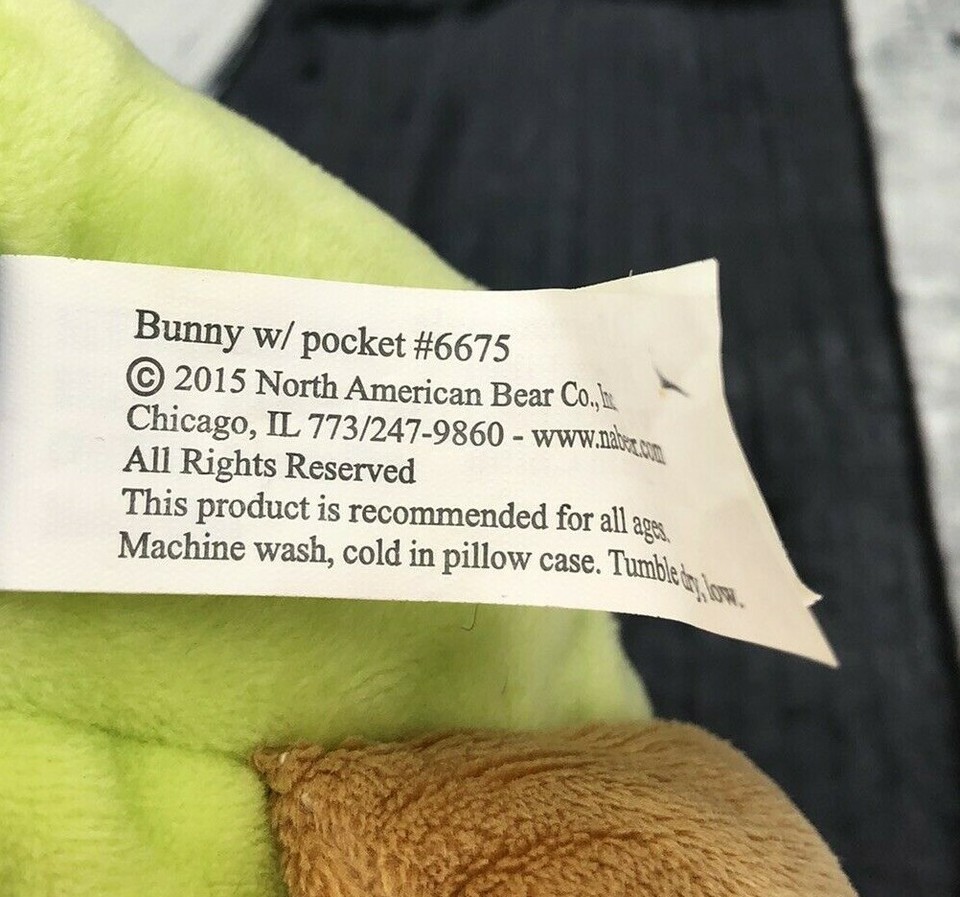 Brown Rabbit Plush Easter Bunny Pockets Stuffed Spring North American ...