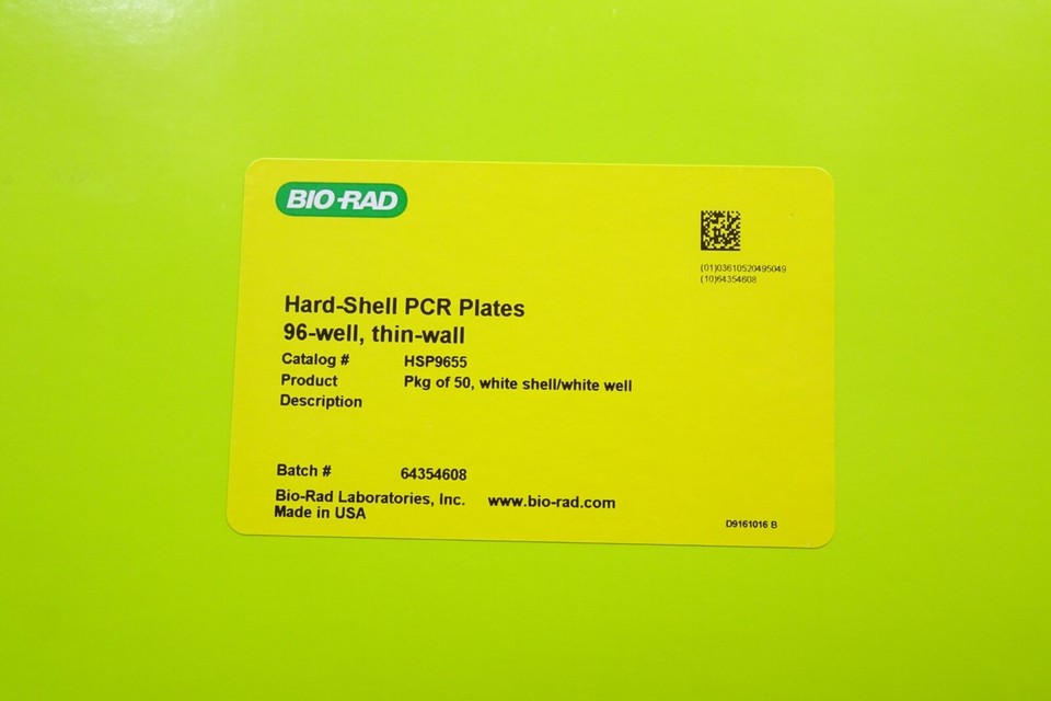 Bio-Rad Hard-Shell 96-Well PCR Plates,low profile,thin wall, HS9655 ...