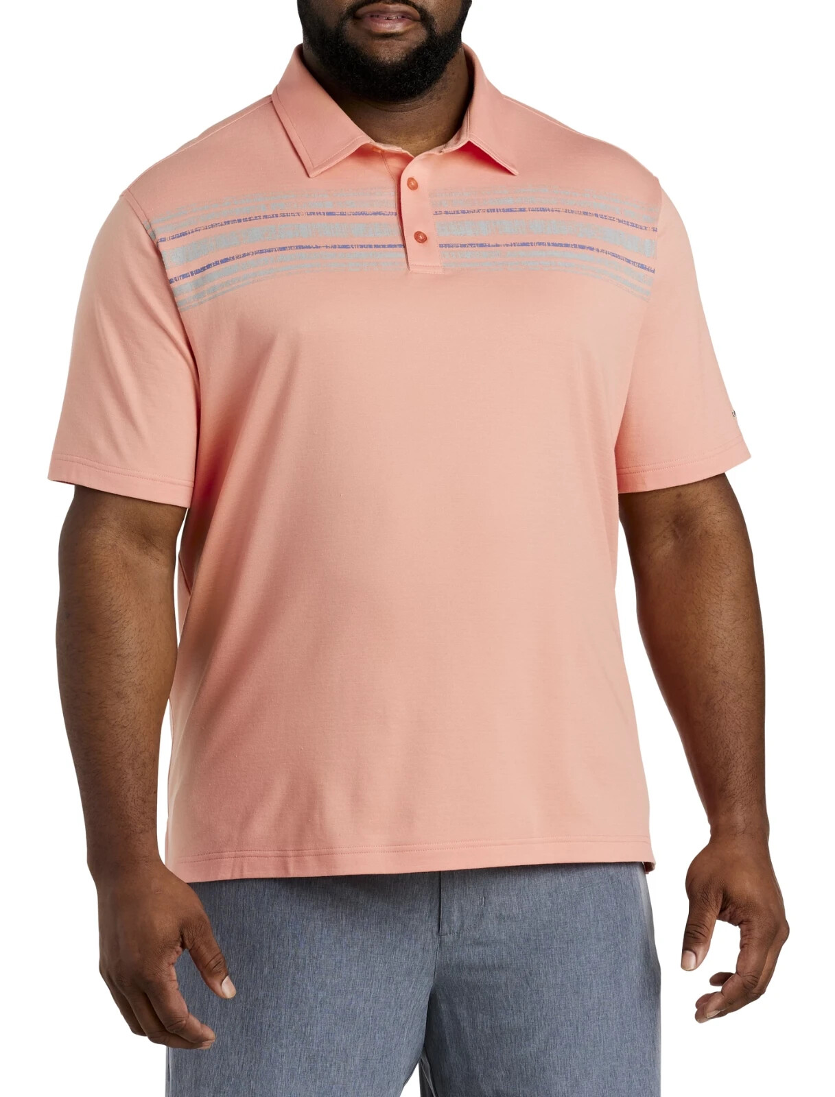 Reebok Golf Polo Shirt Men's 6XL Speedwick Faded Stripe Performance ...