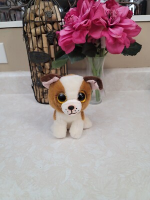 Ty Beanie Boos - HUGO the Brown Dog (Regular Size - 6 inch) Plush Toy ...