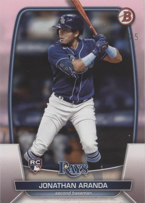 2023 Bowman - Jonathan Aranda #28 Pink /175 (RC) for sale online | eBay