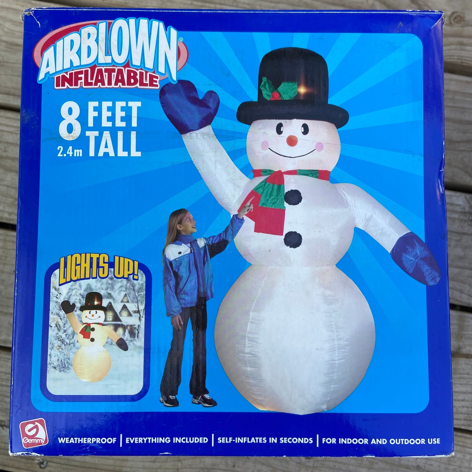 Gemmy 2005 8ft Tall Snowman Christmas Airblown Inflatable 16877 | eBay