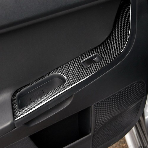 7pcs Carbon Fiber Window Switch Panel Sticker Trim For Mitsubishi ...