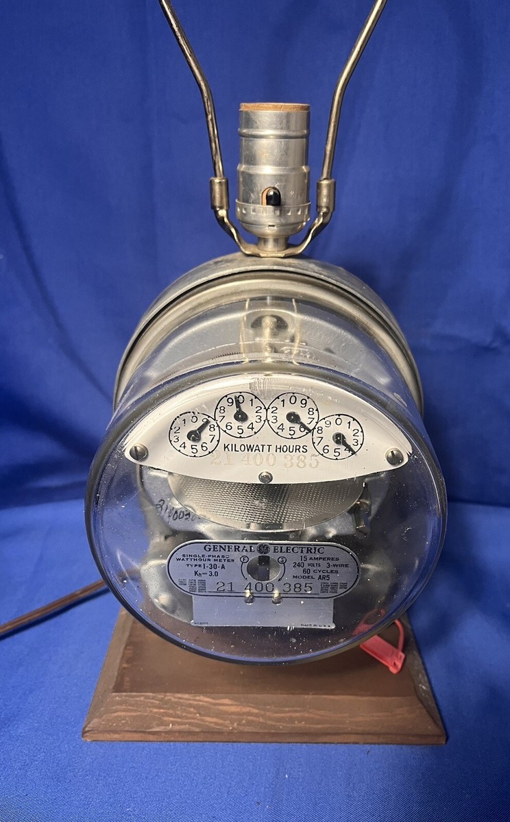 Old Electric Meter Lamp