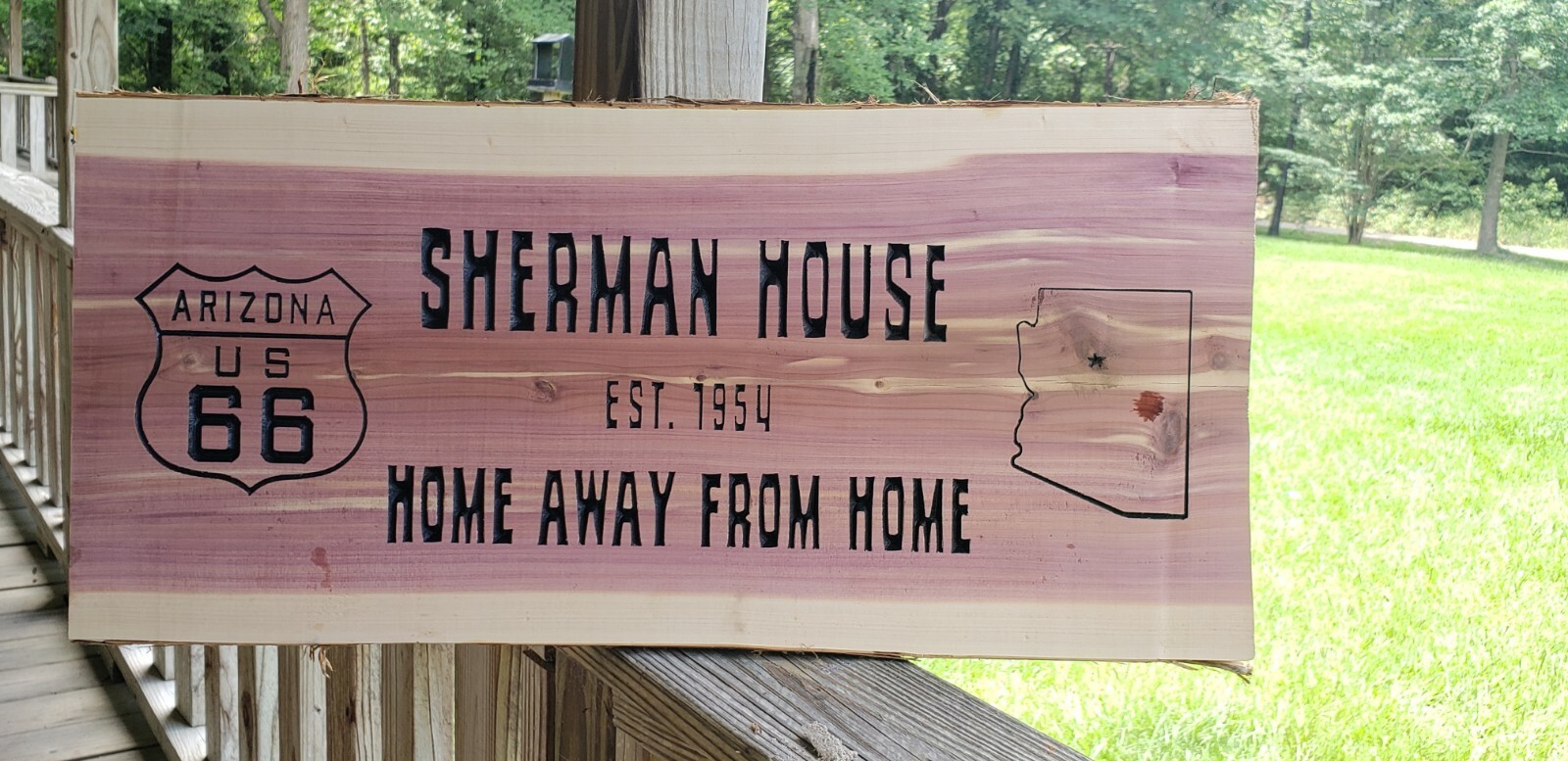 Family name sign- Cedar handmade Carved EST sign, Personalized Gift | eBay