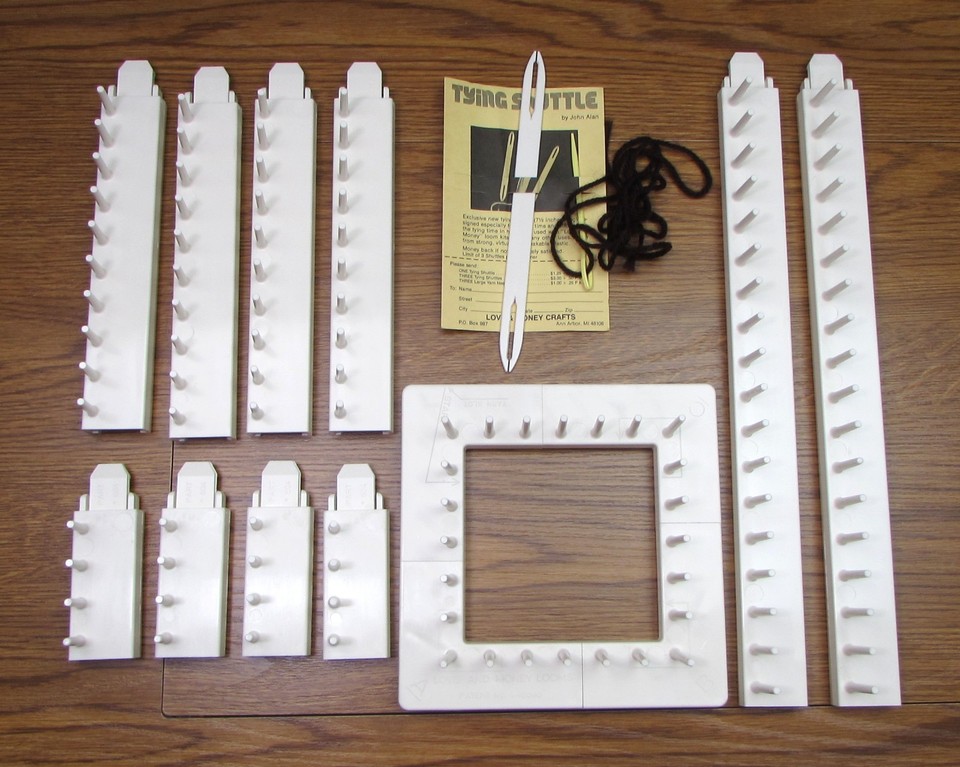 Love & Money Crafts SNAPLOCK Weaving Loom John Alan 14 Pcs Shuttle ...