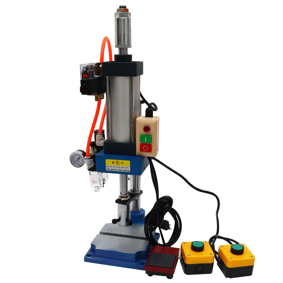 440Lb/200kg Vertical Pneumatic Air Press Machine with 2 Buttons ...