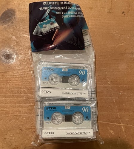 TDK Microcassette MC90 MC-90 2 Pack Audio Tapes 20356274658| eBay