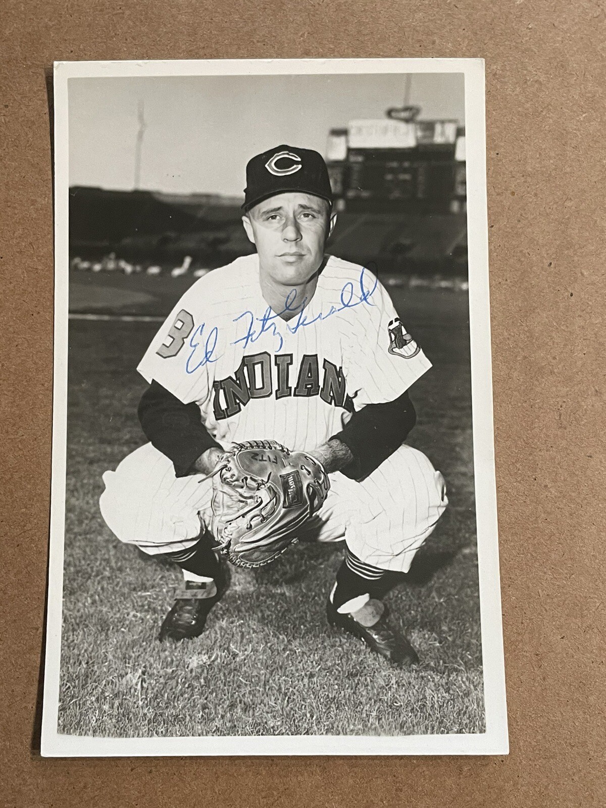 Cleveland Indians Team Issued Ed Fitzgerald Autographed Postcard | eBay