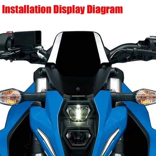 Black Windscreen Windshield Wind Deflector Shield For SUZUKI GSX-8S GSX ...