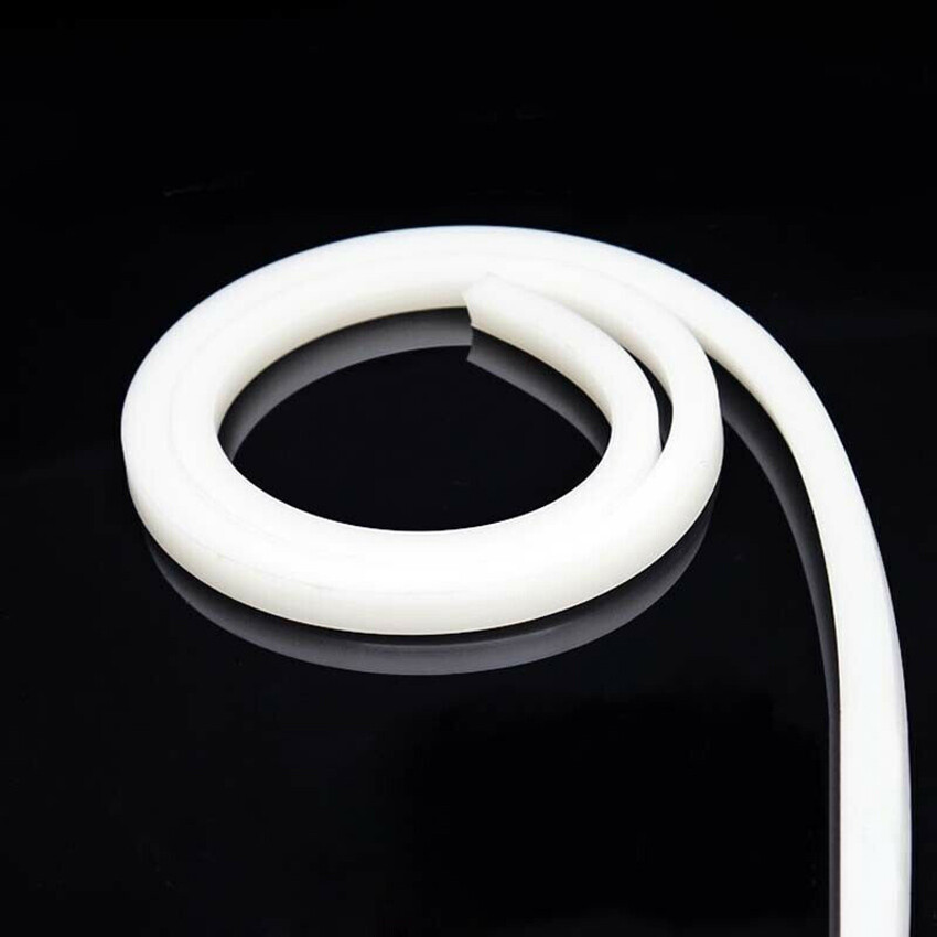 Silicone Gasket Material White Solid Silicone Rubber Cord - 6mm ...