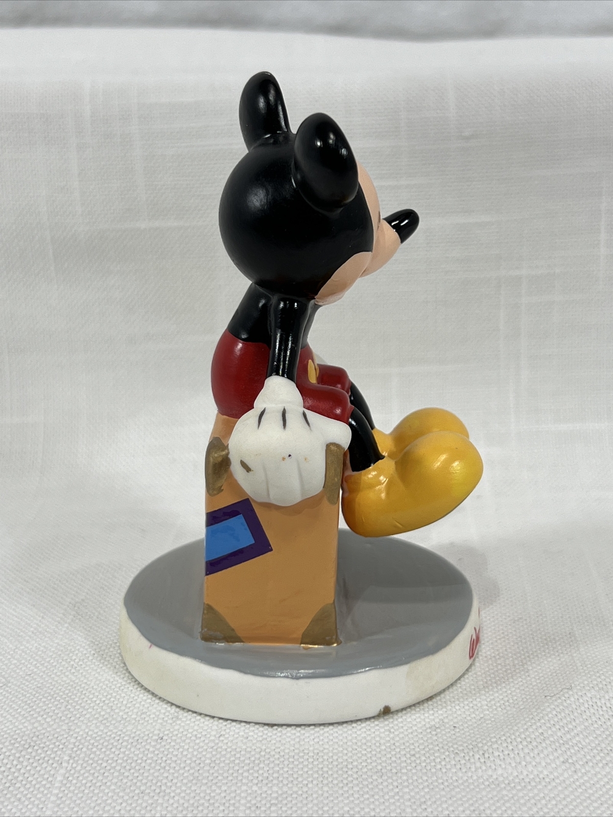 Disneyland Mickey Mouse 2010 Figure Porcelain Figurine Sitting 55th ...