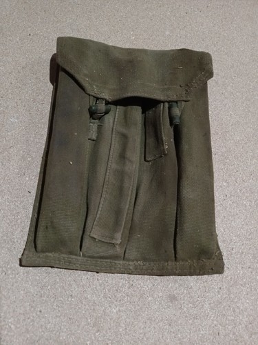 Romanian WWII German MP 40 Ammo Pouch CANVAS Mag Bag Pouches original ...