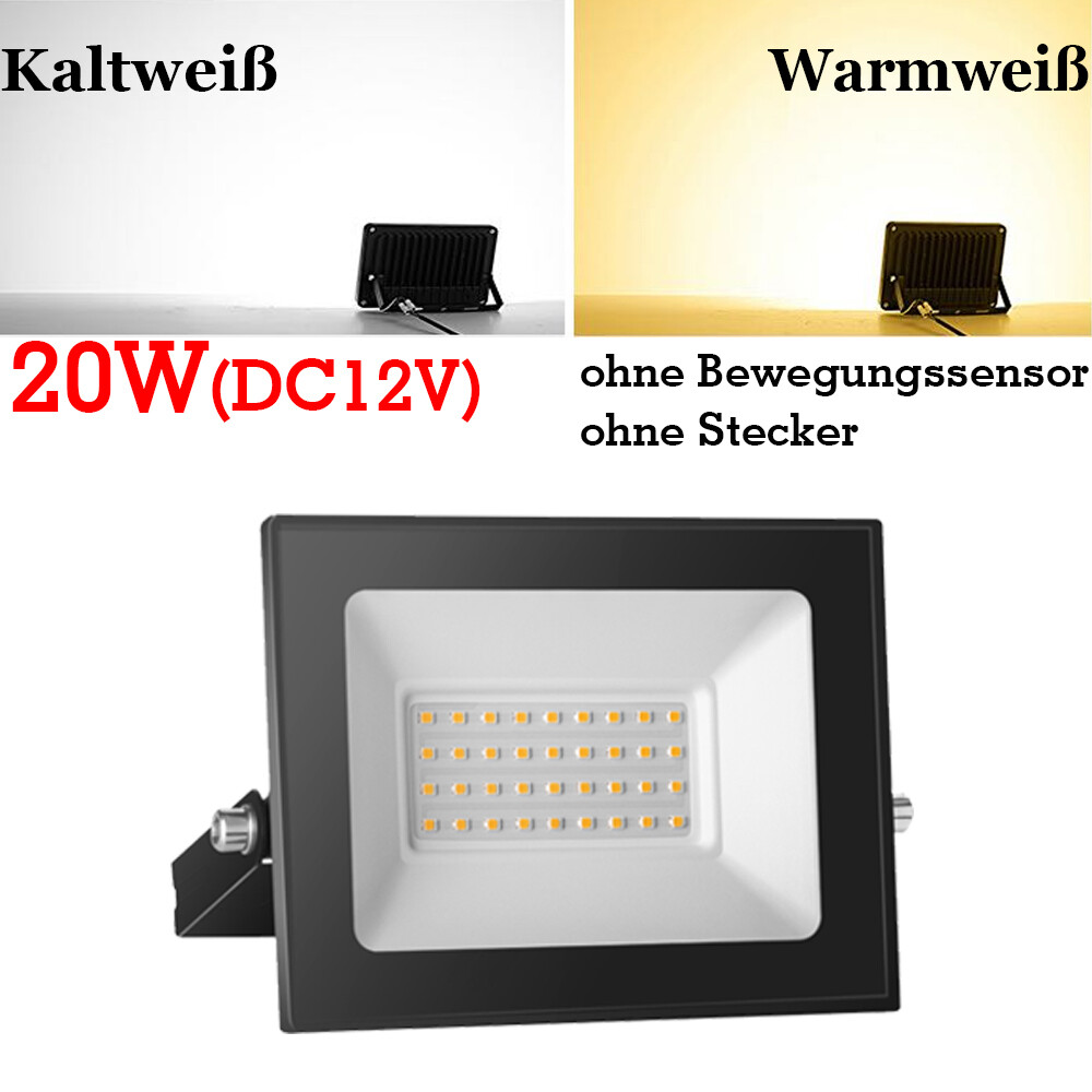 10W-300W LED Fluter mit Bewegungsmelder/Stecker Außen Strahler ...
