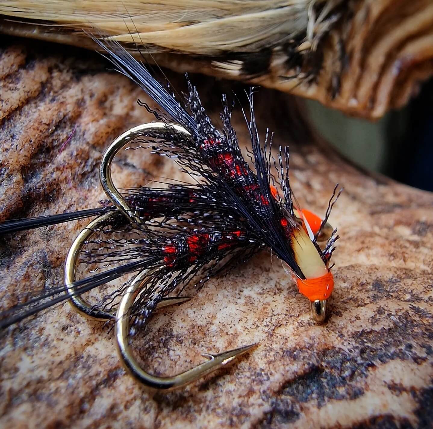 Hot Head J/C Organza Red Holo Diawl Bach - Choose Size - Fly Fishing ...