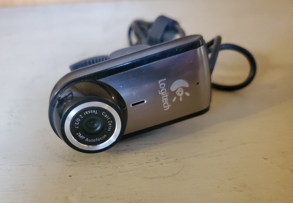 Logitech PC Laptop USB Webcam QuickCam V-UBU48 2MP Carl Zeiss 2.0/3.7 ...