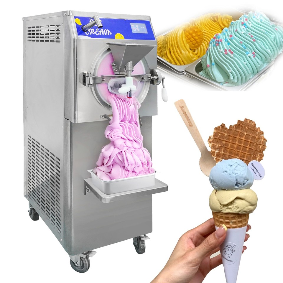 Wixkix Batch Freezer Italian Ice Maker Machine Gelato Ice Cream 13Gal/H ...