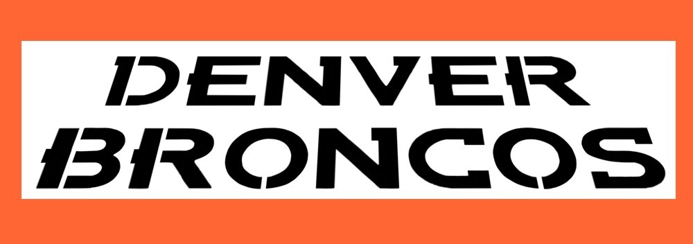 Denver Broncos Lettering