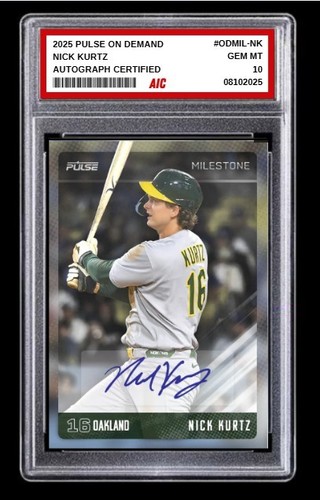 2025 Nick Kurtz Pulse Debut Signed Rookie Card Auto Limited Editon ...