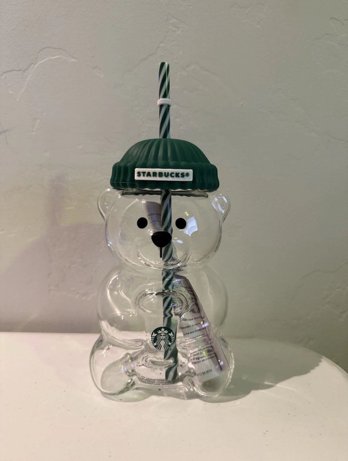Starbucks 2025 Bearista BEAR Glass Jar Cold Cup Tumbler Straw Holiday ...