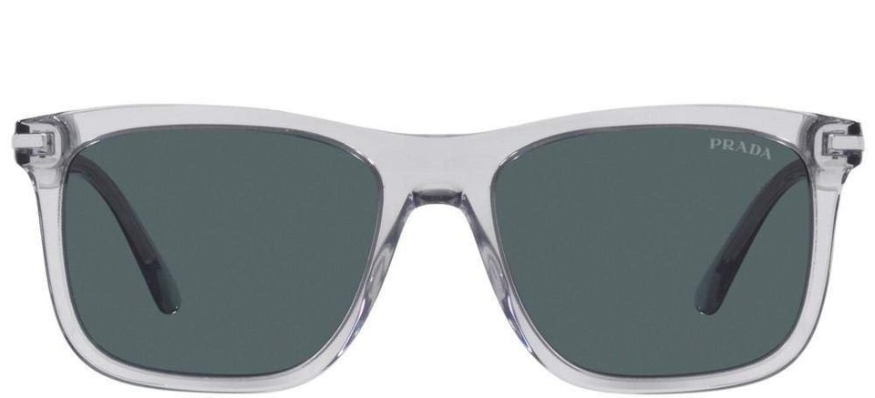 Prada PR 18WS U430A9 56mm Grey Crystal/Blue Men's Sunglasses | eBay