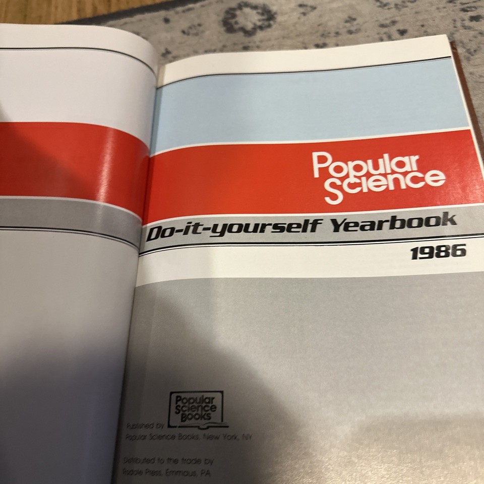 Popular Science Do-It-Yourself Yearbook 1985 HC Vintage Book With ...