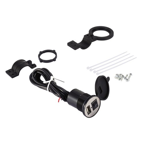 USB Motorcycle Phone Power Supply Charger Waterproof Port Socket DSO | eBay