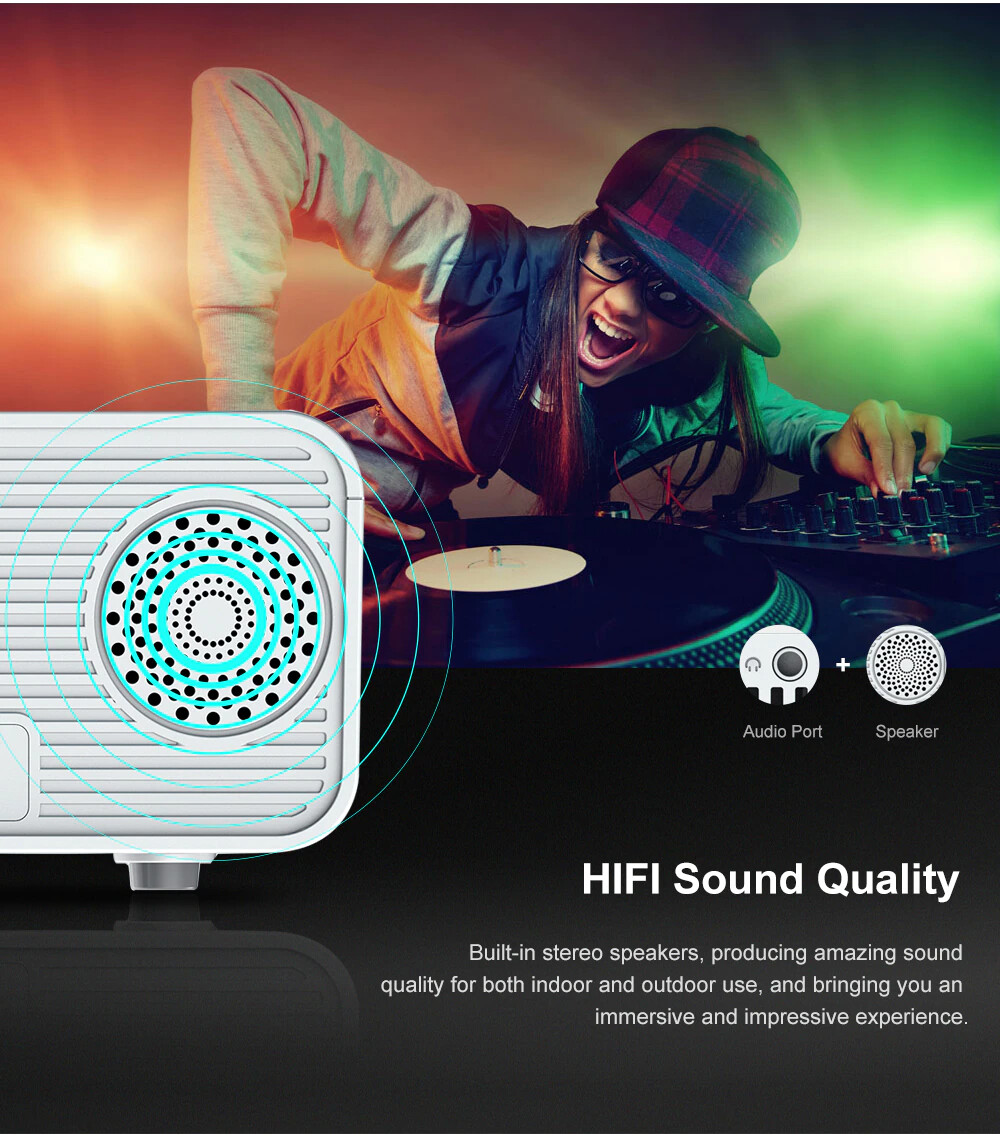 NEW HD Mini Projector TD90 Native LED Android WiFi Video Home 3D Smart ...