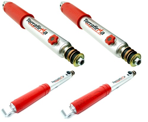 FRONT & REAR STANDARD ADJUSTABLE SHOCKS FOR RANGE ROVER P38 TERRAFIRMA ...