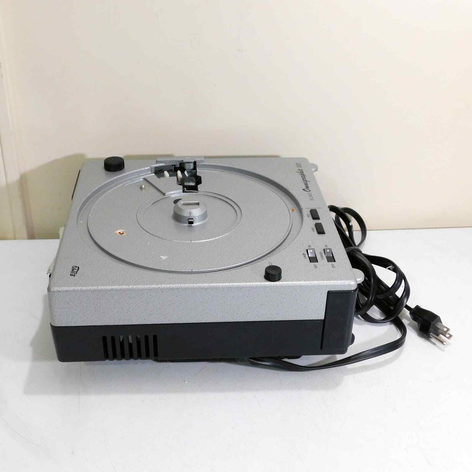 Elmo Omnigraphic 300 Slide Projector Tested Working Needs Lens