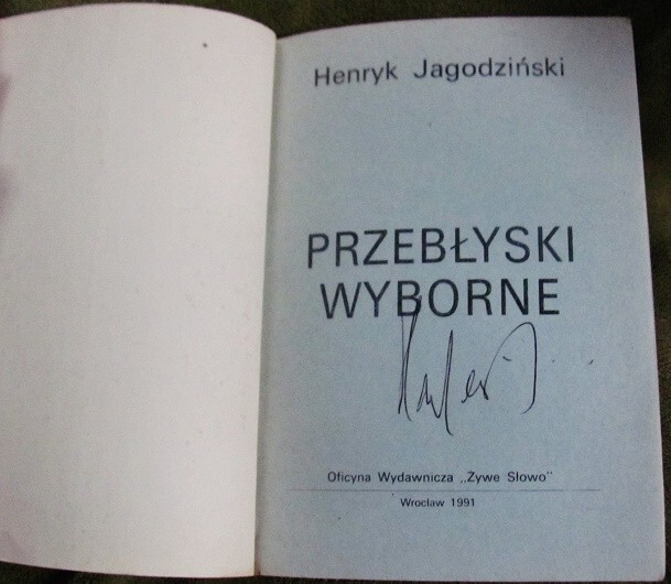 Henryk Jagodzinski - "Przeblyski wyborne". Signed by the Author | eBay