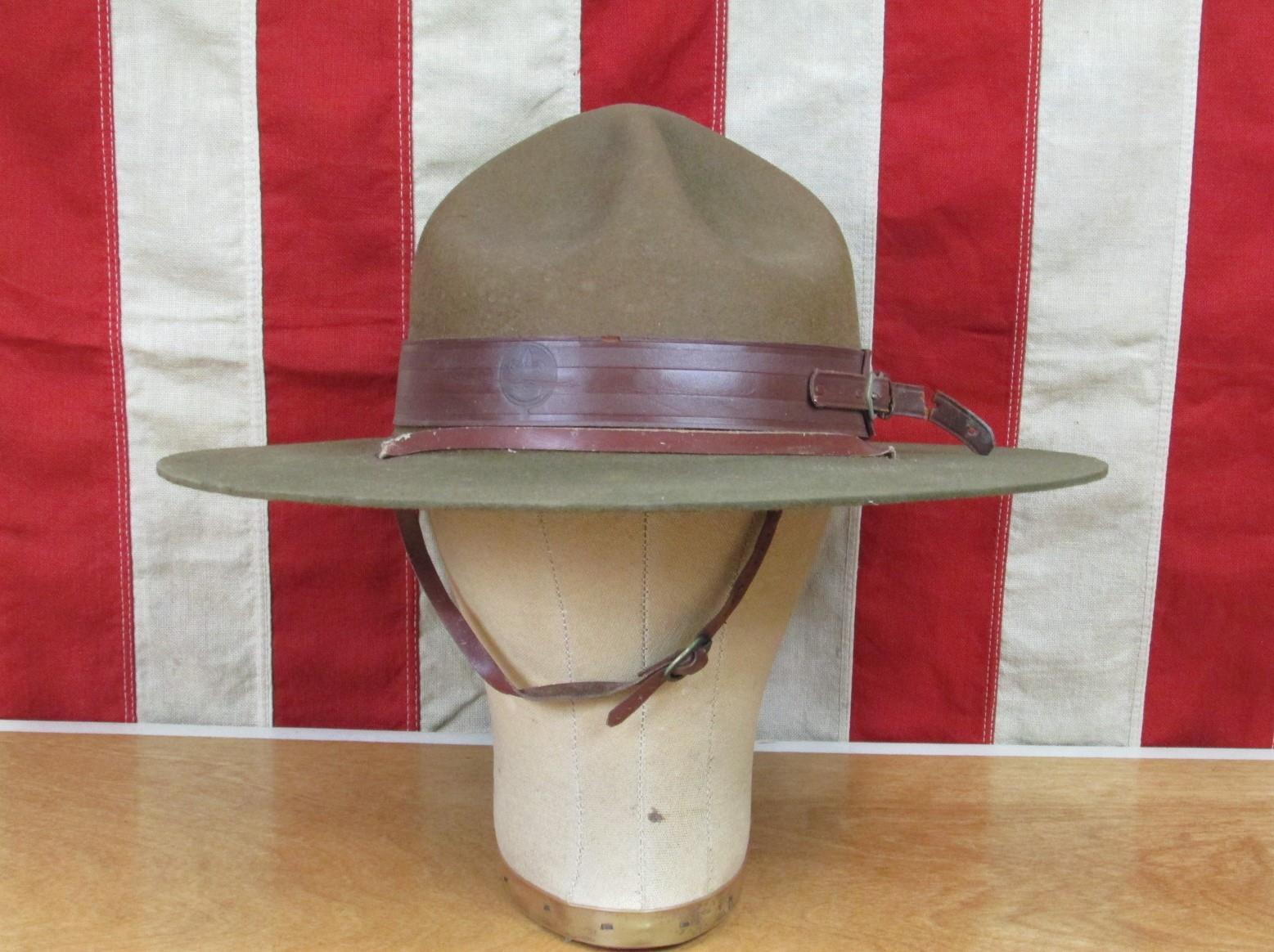 Vintage 1930s Boy Scouts of America Official Scout Master Campaign Hat ...