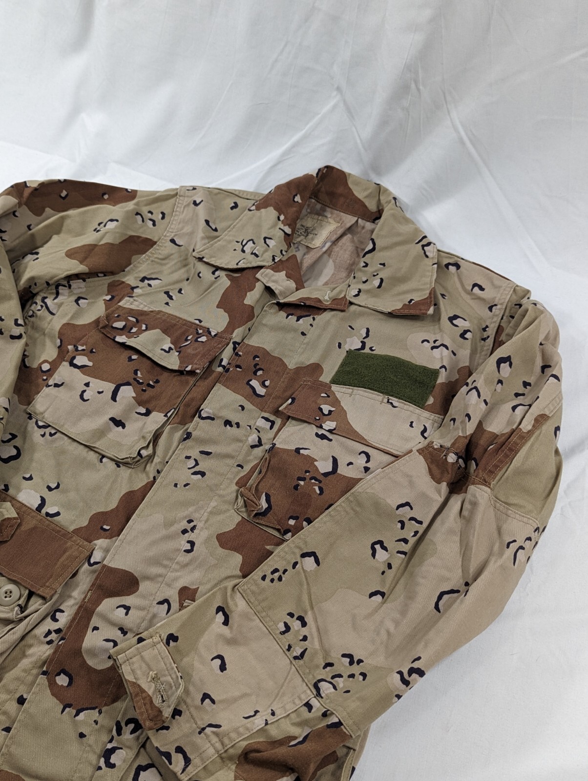 Vtg 90s U.S. military desert storm BDU chocolate chip camo Top Small ...