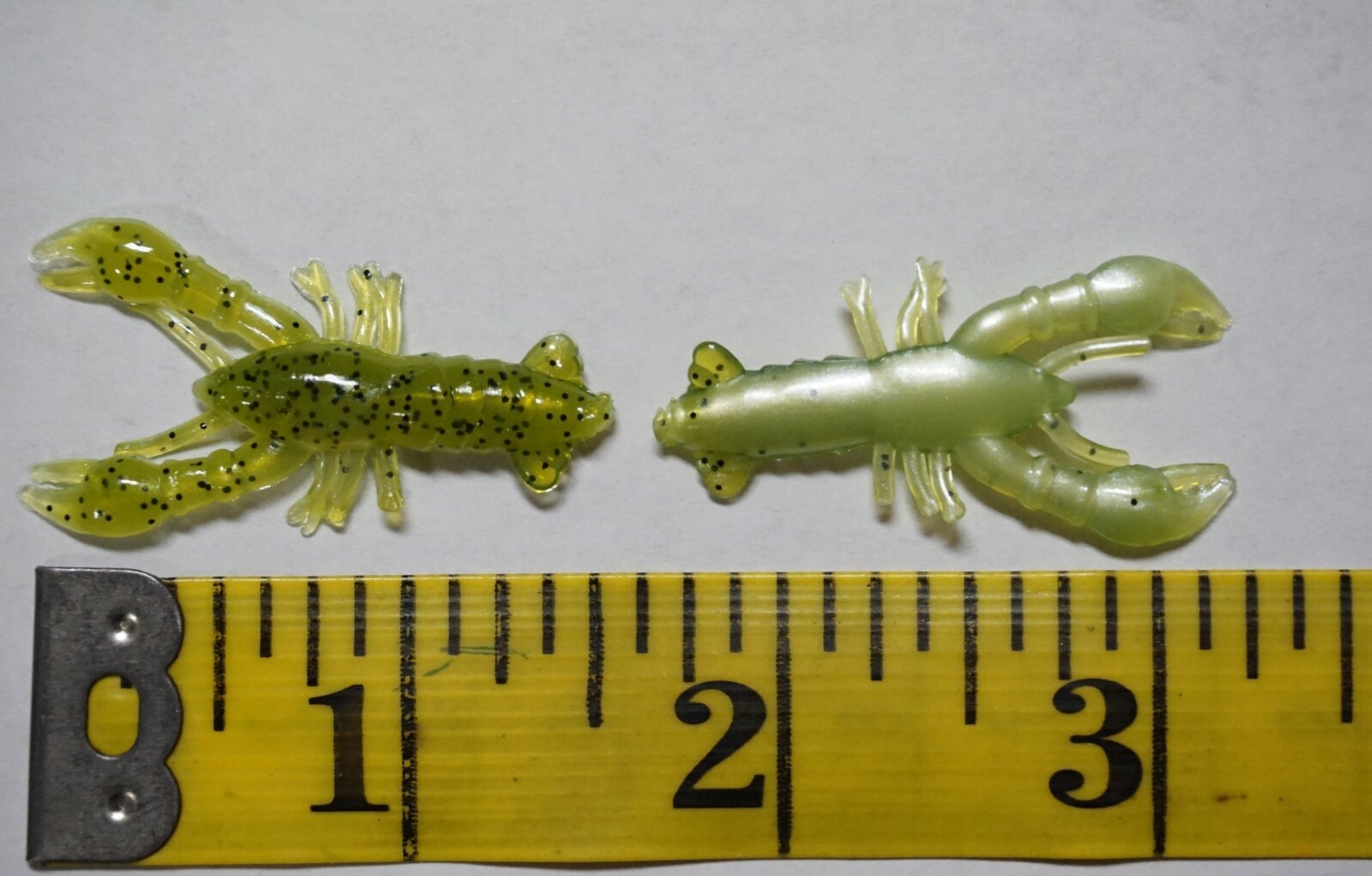 100 Mini Crawfish Fishing Lures - 1 1/2" Jiggin Craw - Crappie/Bream ...