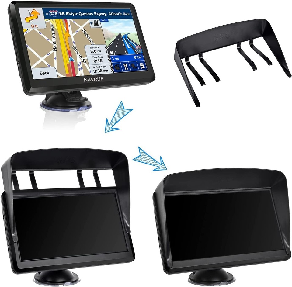 7 Inch Car & Truck GPS Navigation System 256MB+8GB Navigator 77 Canada ...