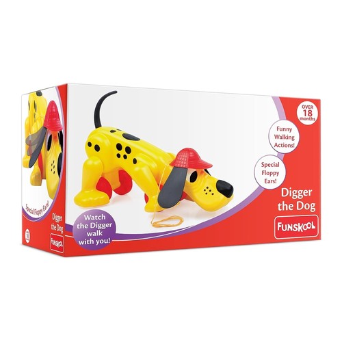 Digger The Dog, Pull Along Toy, Encourages Walking, Style, 12 Months ...
