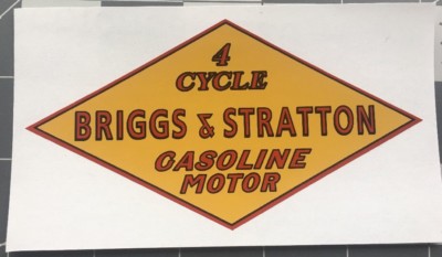 Briggs & Stratton early engine decal Golden FH, L, M & Q 1 Decal | eBay