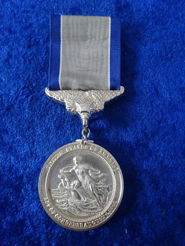 (A27-58) Silver Lifesaving Medal original US Orden ! Coast Guard Navy ...